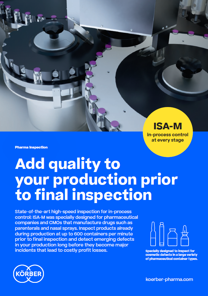 Körber Pharma | Inspection | ISA-M In-Process Control